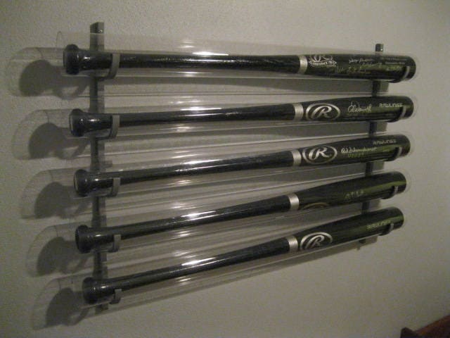 5bat Rack Metal Baseball Bat Display Rack - Etsy