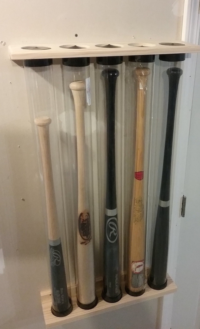 2bat Wood Vertical Baseball Bat Display Rack Premium Pine Wood - Etsy