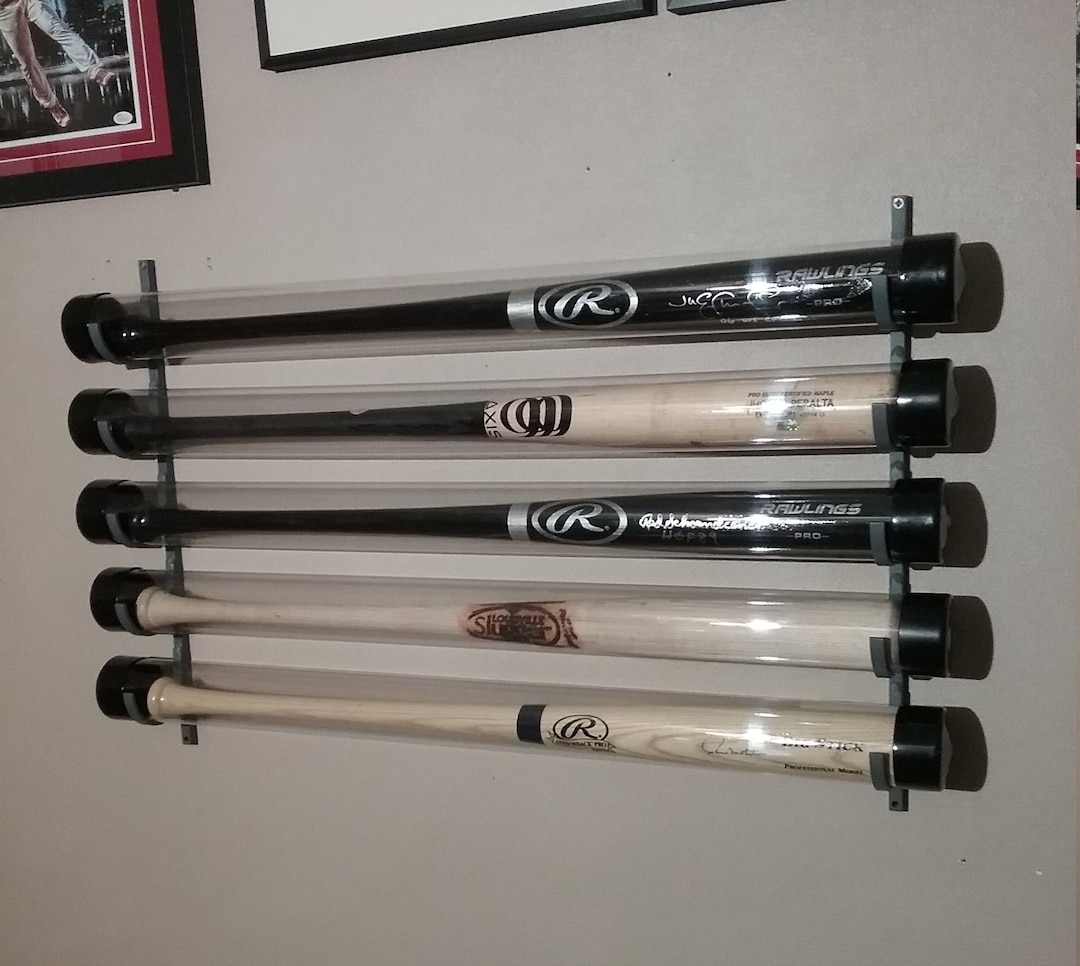 4bat Rack Metal - Baseball Bat Display Rack - Etsy