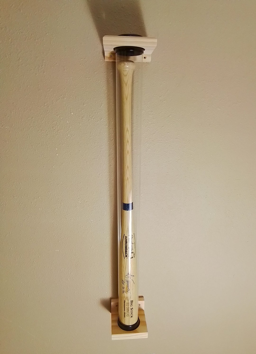 1bat Wood - Vertical Baseball Bat Display Rack - Premium Pine Wood - Etsy