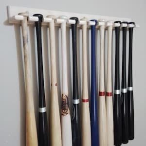 Vertical Display Rack - Regular Baseball Bat - Wood - Etsy