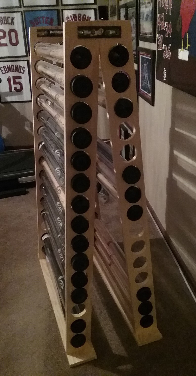 30 Bat Wood A-frame Baseball Bat Display Rack Premium Pine - Etsy