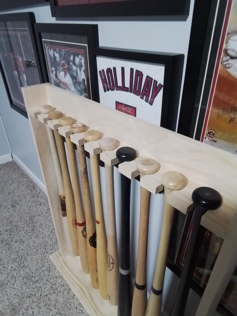 10bat Vertical Free Stand Baseball Bat Rack/ Display Rack - Etsy