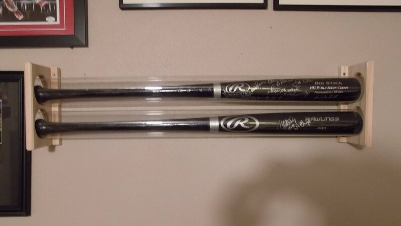 2bat Wood - Baseball Bat Display Rack - Premium Pine Wood - Etsy Canada