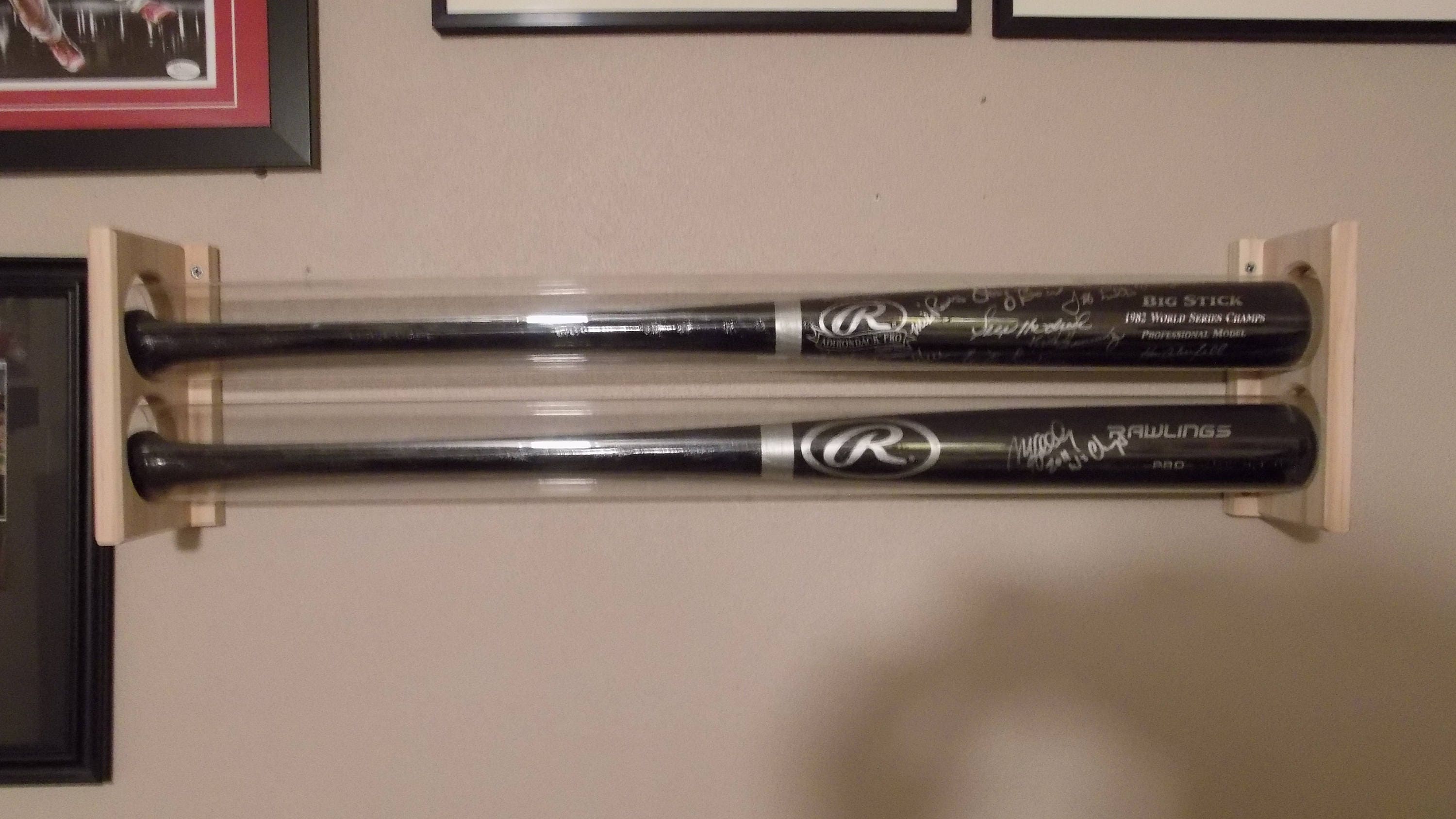 2bat Wood - Baseball Bat Display Rack - Premium Pine Wood - Etsy Canada