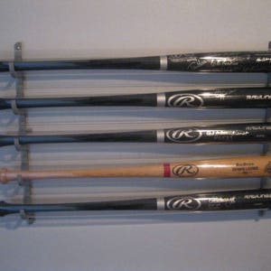5bat Rack Metal - Baseball Bat Display Rack - Etsy