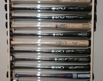 1bat Wood W/ Top Shelf Baseball Bat Display Rack Premium Pine Wood - Etsy