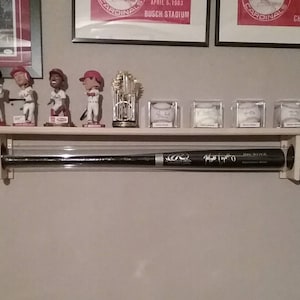 1bat Wood W/ Top Shelf - Baseball Bat Display Rack - Premium Pine Wood ...