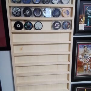 Hockey Puck Display Shelf - Holds 60 Pucks - Etsy