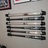 9bat Wood Baseball Bat Display Rack W/ Double Shelves Premium Pine Wood ...