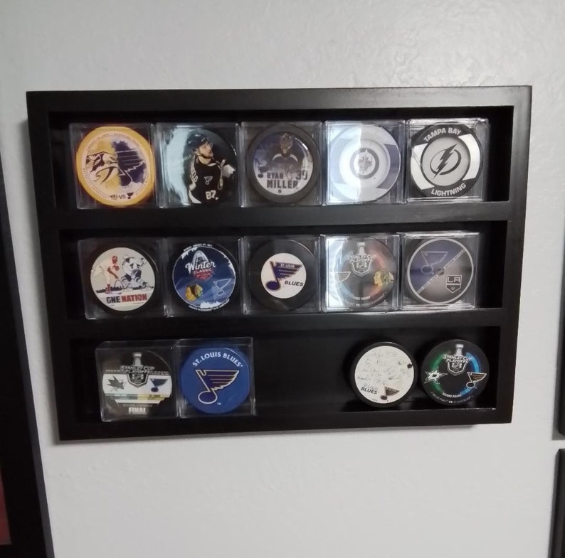 Hockey Puck Display Shelf - Holds 15 Pucks - Etsy