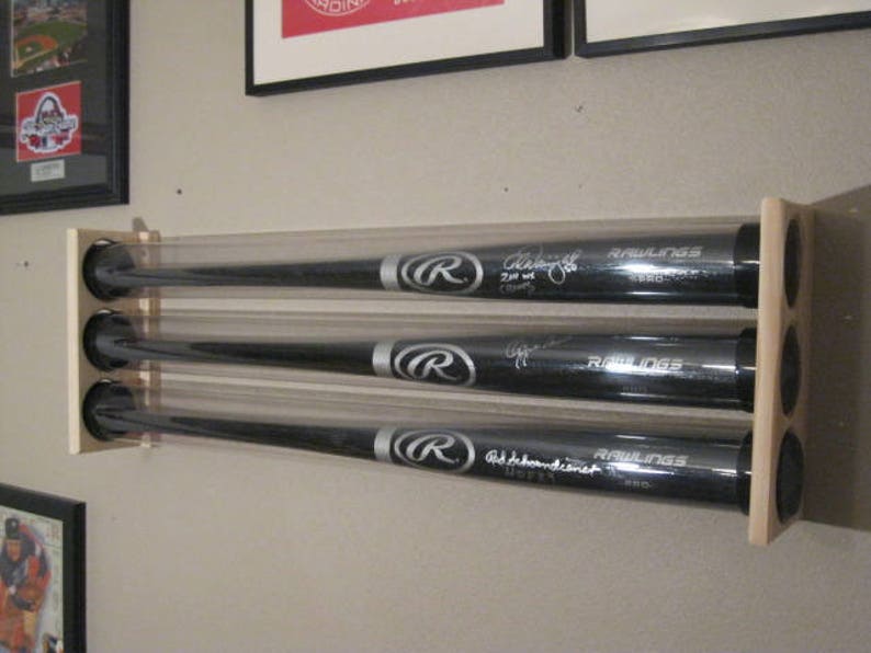 3bat Wood Baseball Bat Display Rack Premium Pine Wood - Etsy