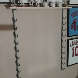 11bat Metal Baseball Bat Display Rack W/ Wood Baseball Display Shelf - Etsy