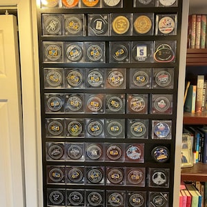 Hockey Puck Display Shelf - Holds 60 Pucks - Etsy