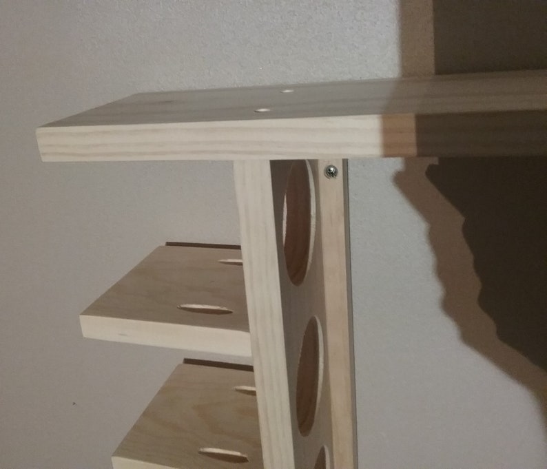 5bat Wood - Baseball Bat Display Rack W/ Multiple Shelves- Premium Pine ...