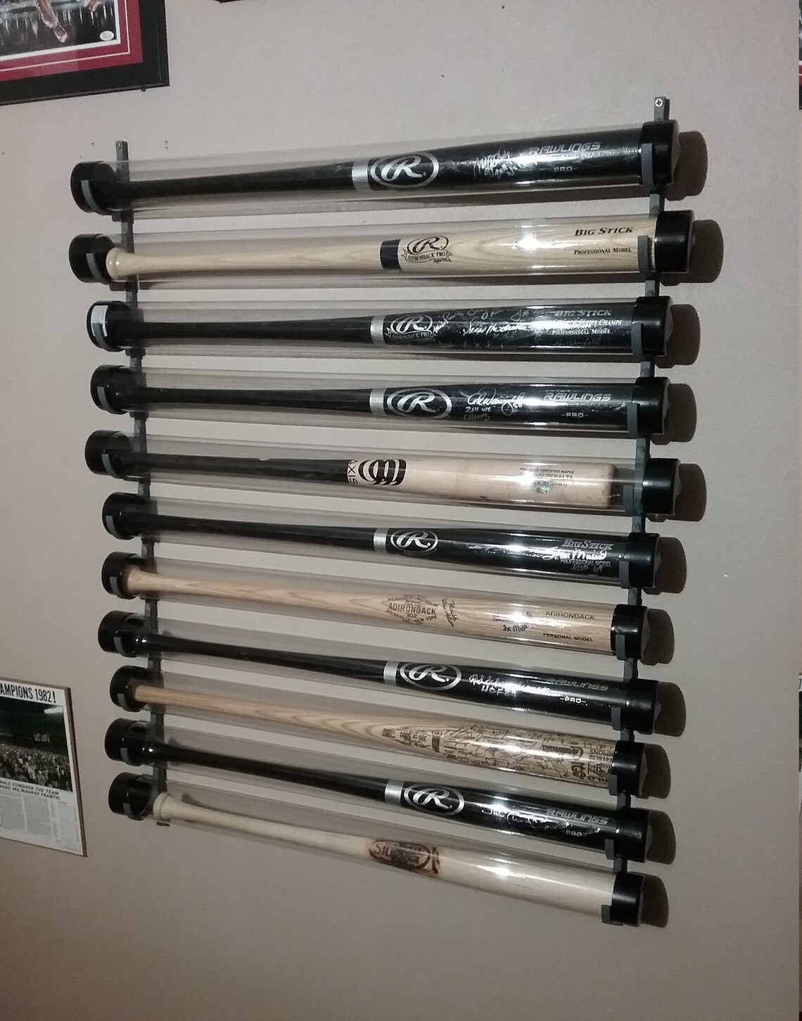 11bat Metal - Baseball Bat Display Rack - Etsy