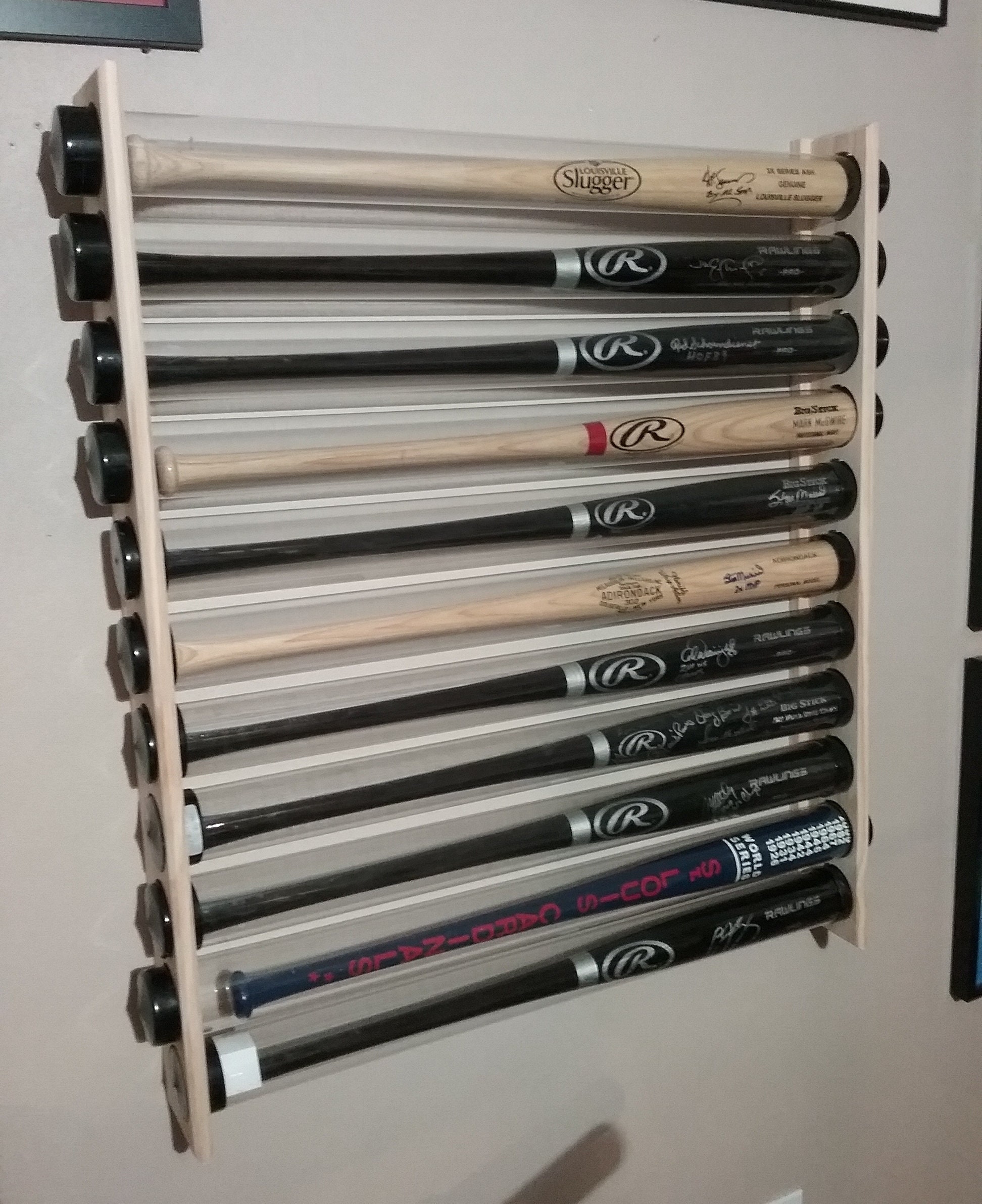 14bat Wood Baseball Bat Display Rack Premium Pine Wood - Etsy