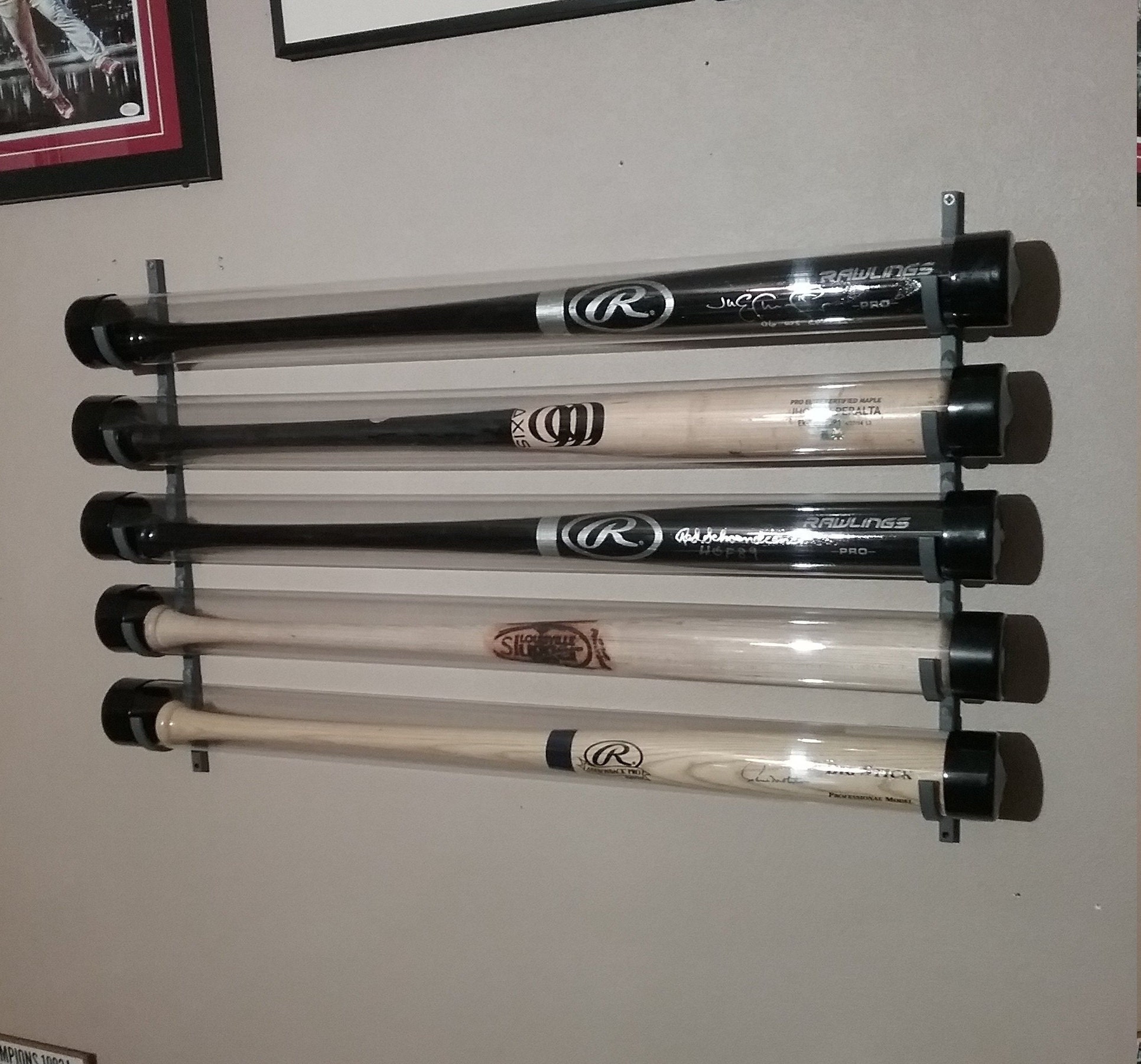 5bat Rack Metal Baseball Bat Display Rack - Etsy