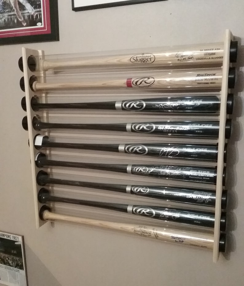 9bat Wood Baseball Bat Display Rack Premium Pine Wood - Etsy
