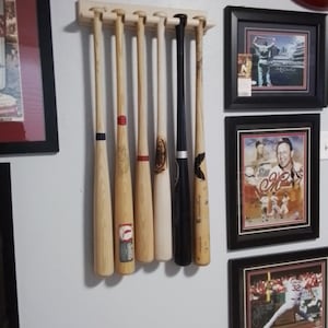 Vertical Display Rack - Regular Baseball Bat - Wood - Etsy