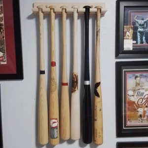 Vertical Display Rack - Regular Baseball Bat - Wood - Etsy