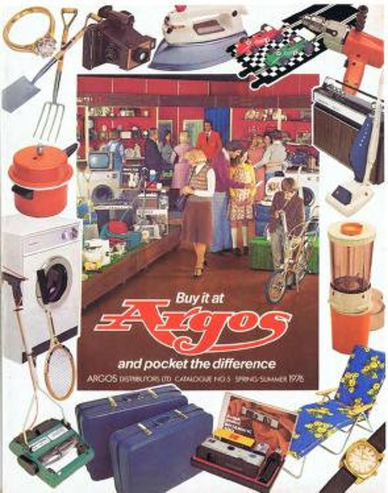 Vintage 1970S Argos Home Catalogue Mail Order Collection X 5 Download ...