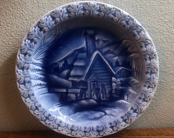 Winter Scene Plate | Etsy