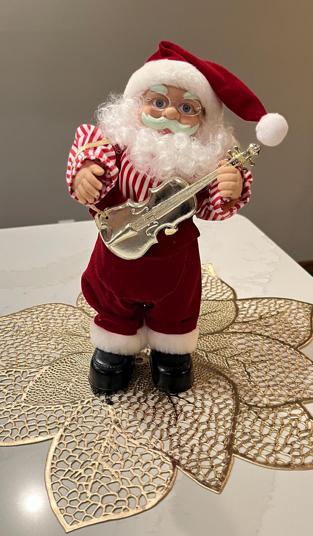 Vintage Dancing Santa Claus/musical Animated Santa Figurine Vintage ...