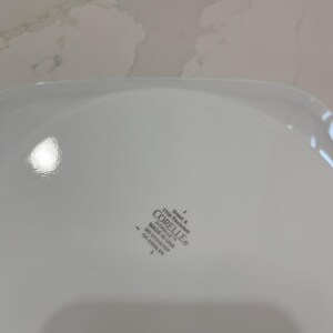 Vintage Corelle Bamboo Leaf Square Dinner Plates Set of 4, Palm Leaf ...