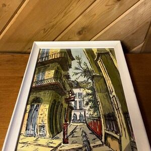 Vintage Gypsy Lou Webb New Orleans Framed Picture Wall Hanging Mid ...