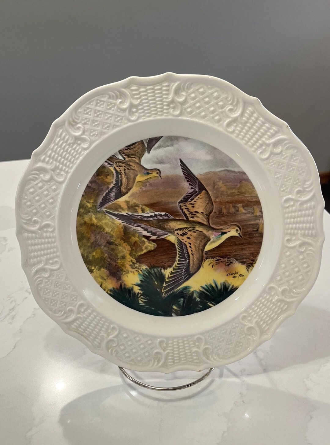 Vintage House of Seagram Mourning Doves Plate - 1970s Cabin Decor - Etsy