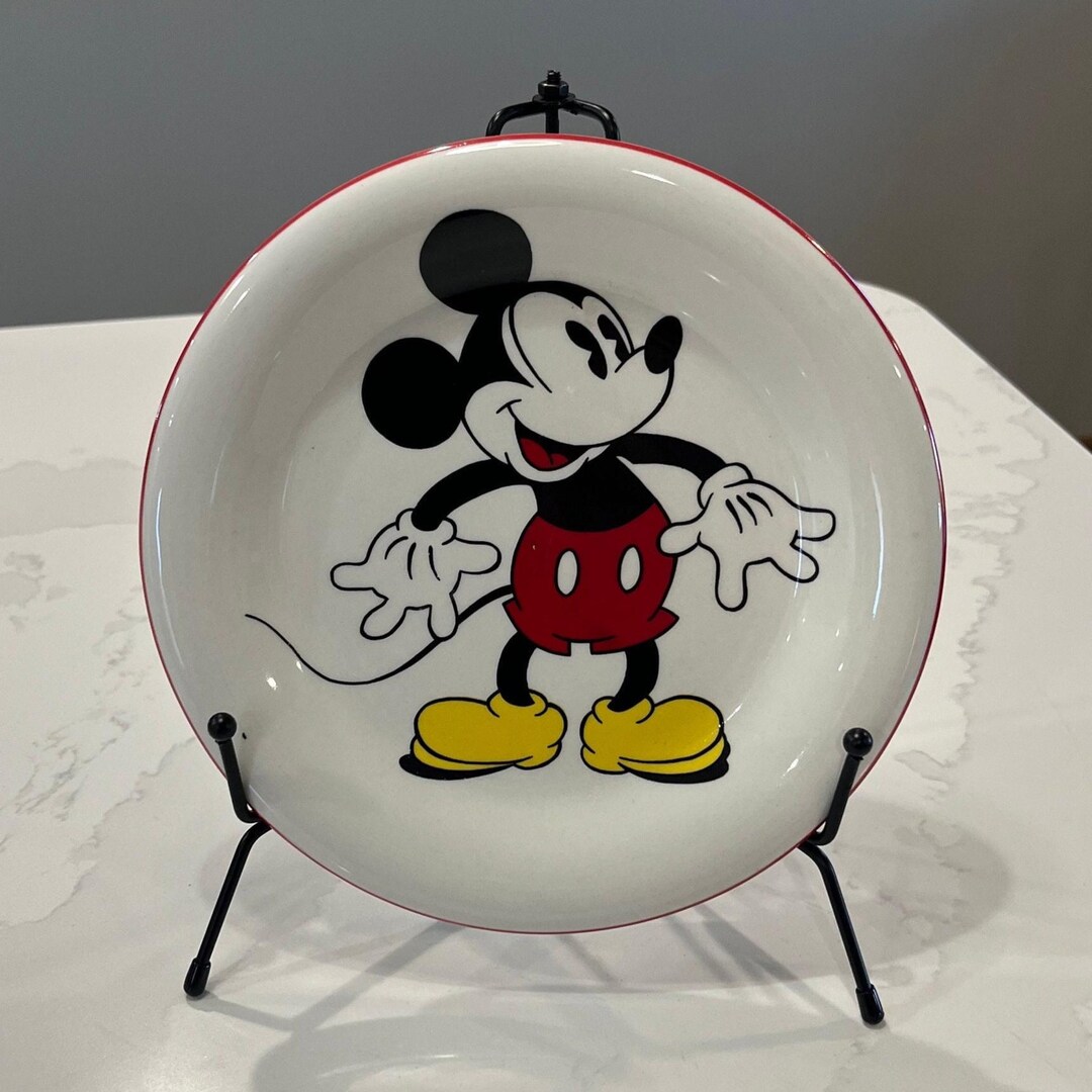 Vintage Gibson Gabbay Mickey Mouse Plate - Retro Kitchen/birthday Party ...