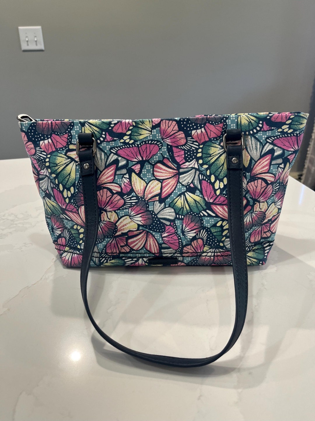 Vintage Sak Roots Butterfly Top Handle Purse, Butterfly Over the ...