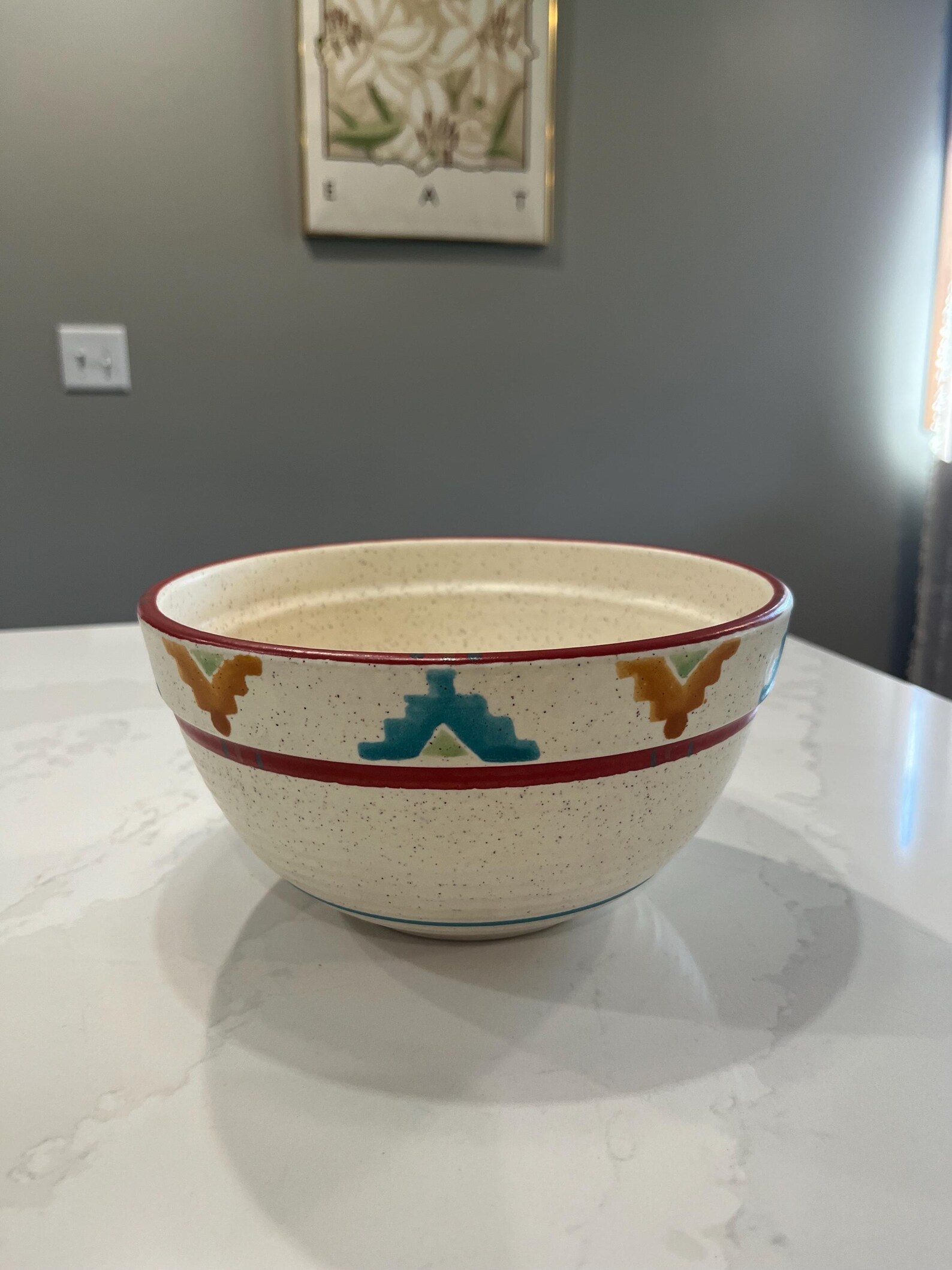 Vintage Treasure Craft Saratoga Mixing Bowl Southwest Kitchen Bowl ...
