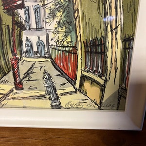 Vintage Gypsy Lou Webb New Orleans Framed Picture Wall Hanging Mid ...