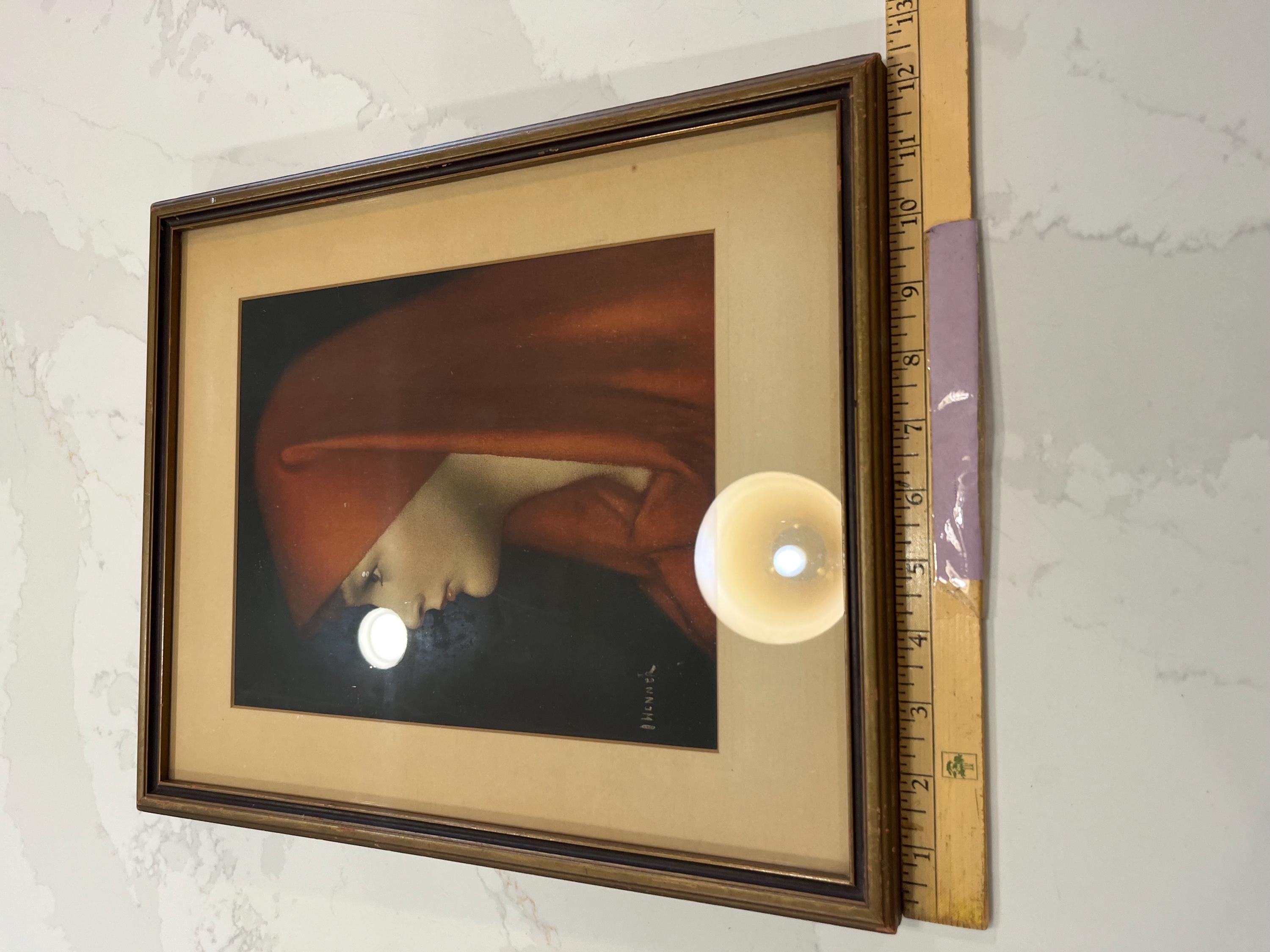 Vintage Henner Saint Fabiola Framed Lithograph Art Print - Etsy