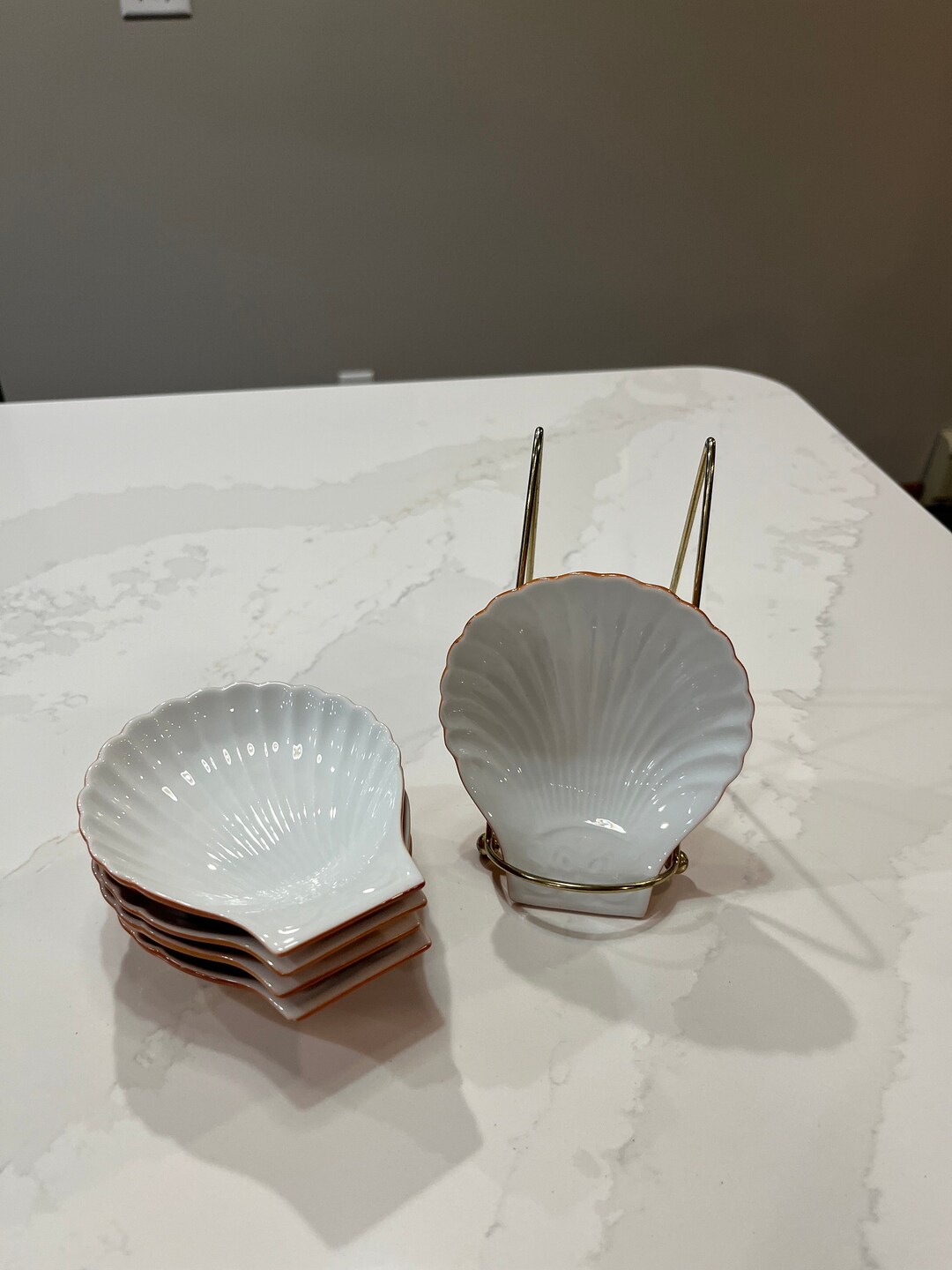 Vintage SPM Walkure Porcelain Shell Trinket/jewelry Dish/cavier Bowls ...