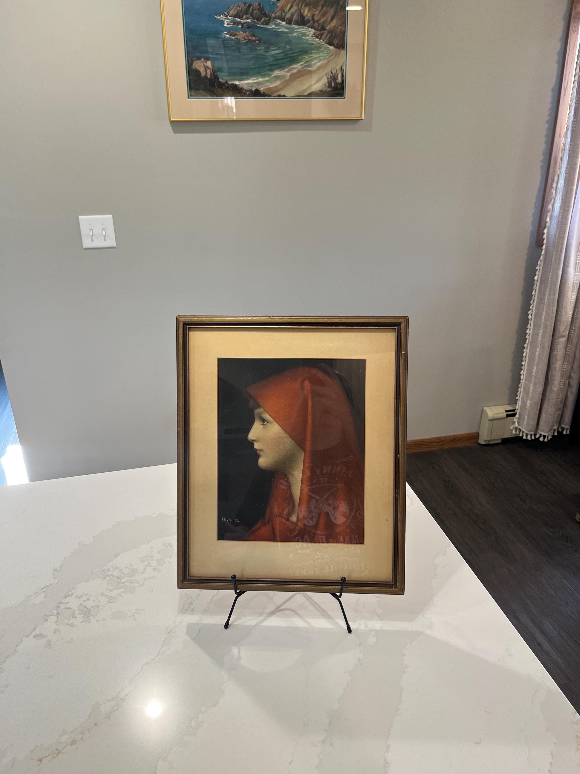 Vintage Henner Saint Fabiola Framed Lithograph Art Print - Etsy