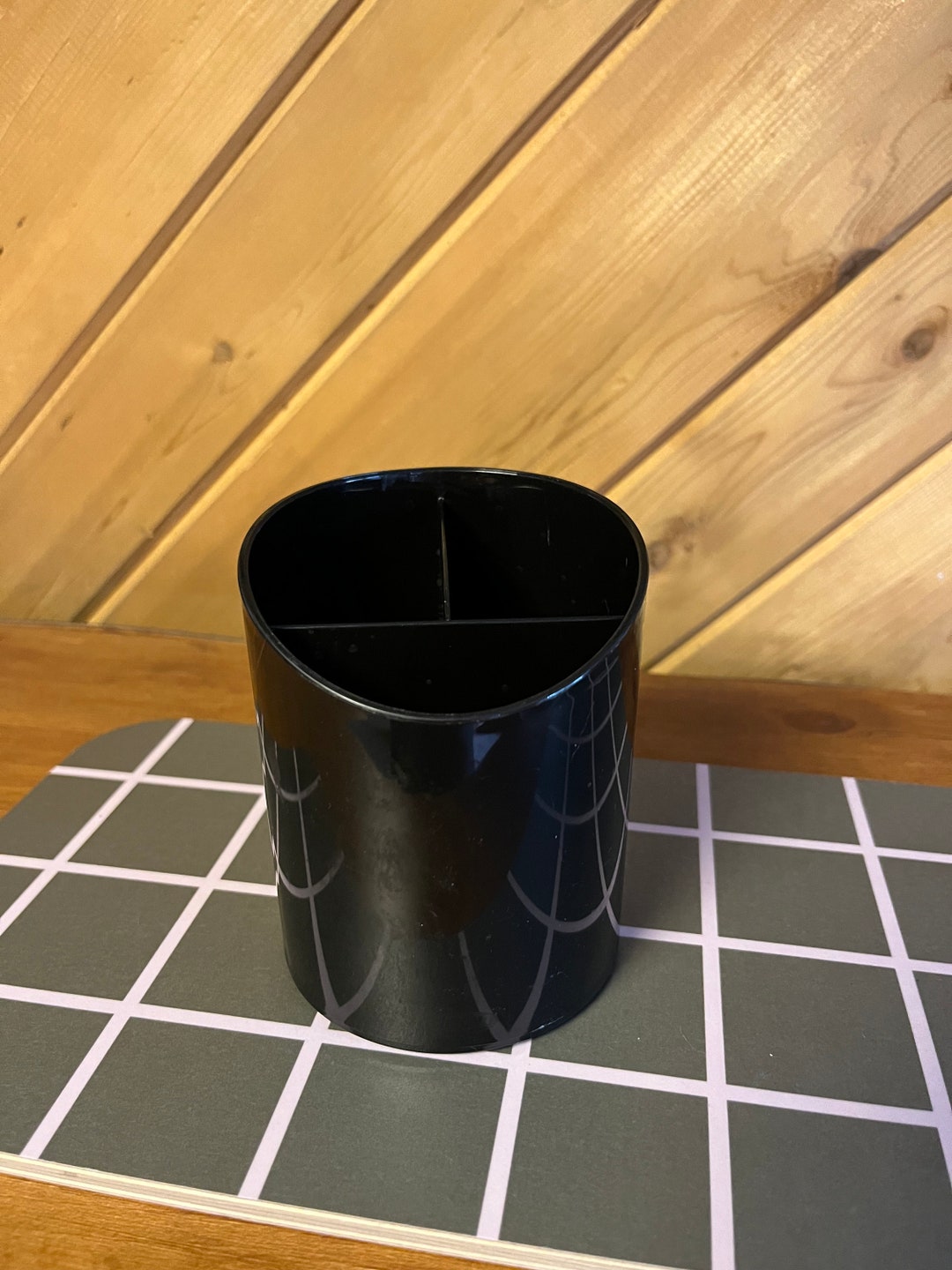 Vintage Eldon Black Pen Holder/desk Organizer Mid Century/retro Office ...