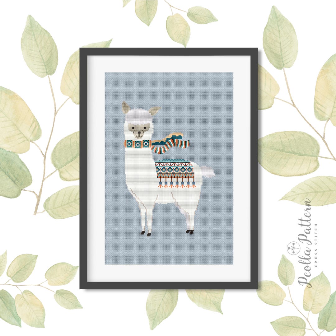 Alpaca 1. Cross Stitch Pattern PDF. Baby Cross Stitch Pdf Pattern ...
