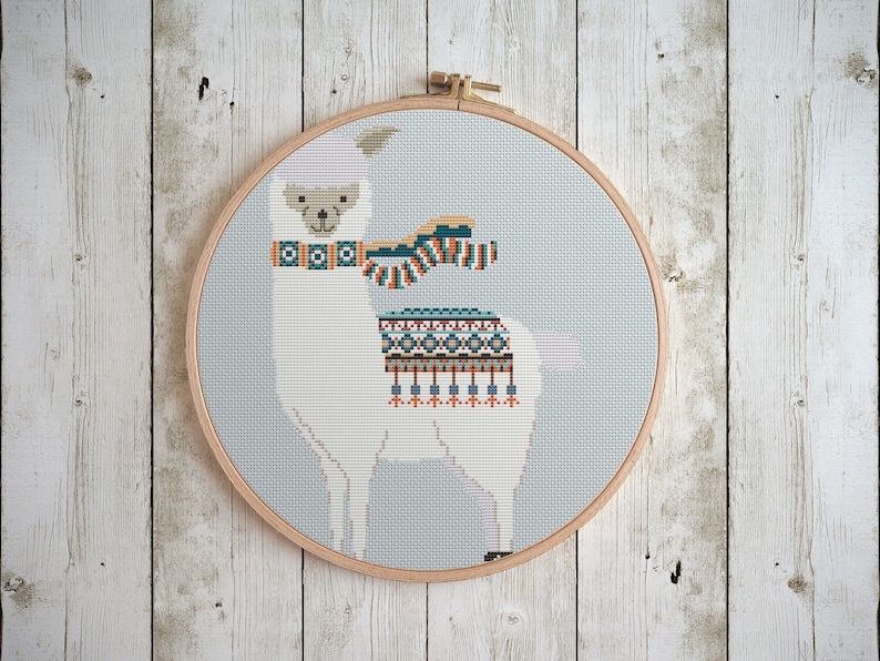 Alpaca 1. Cross Stitch Pattern PDF. Baby Cross Stitch Pdf Pattern ...