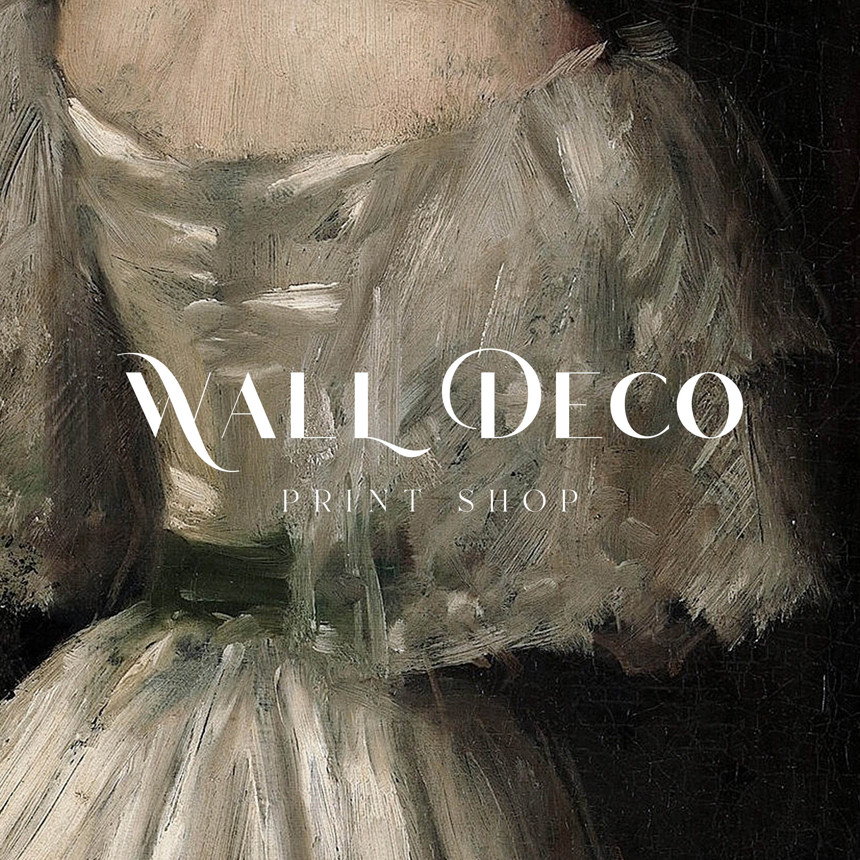 Vintage Woman Oil Painting Woman Back Vintage Print Antique - Etsy