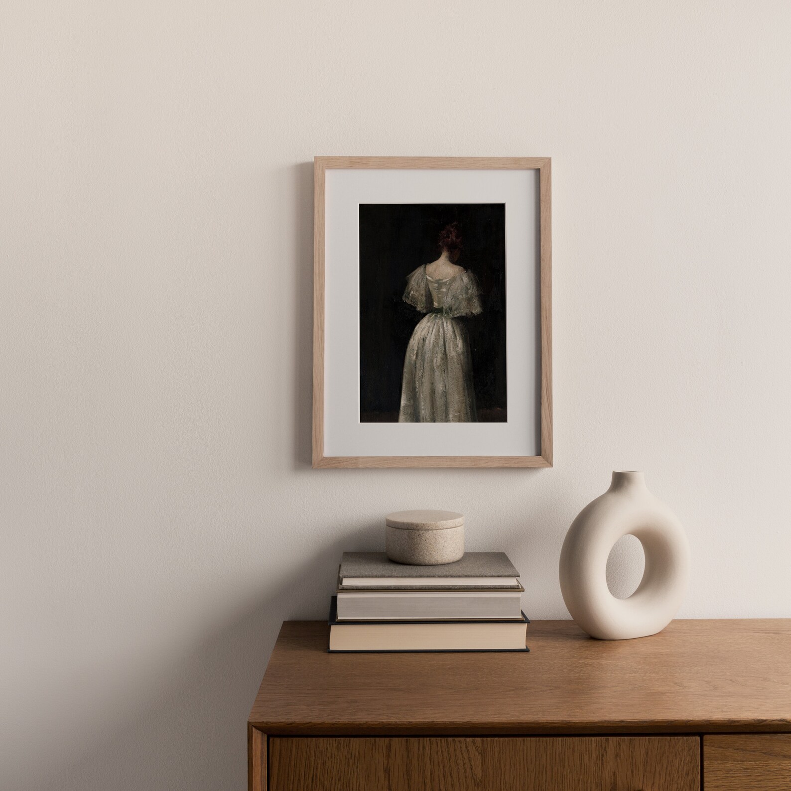 Vintage Woman Oil Painting Woman Back Vintage Print Antique - Etsy