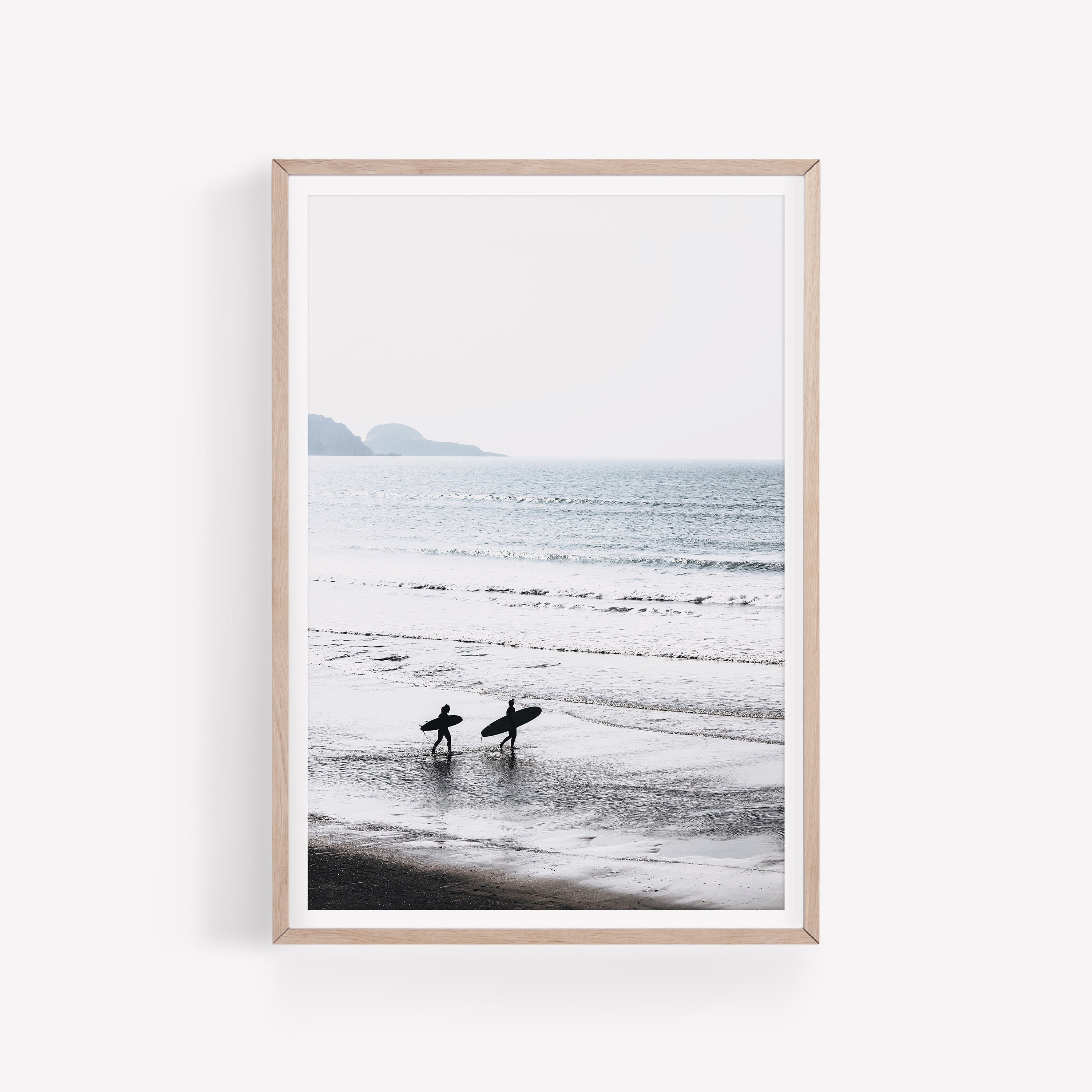 Surfer Print Ocean Waves Wall Art Surf Poster California | Etsy