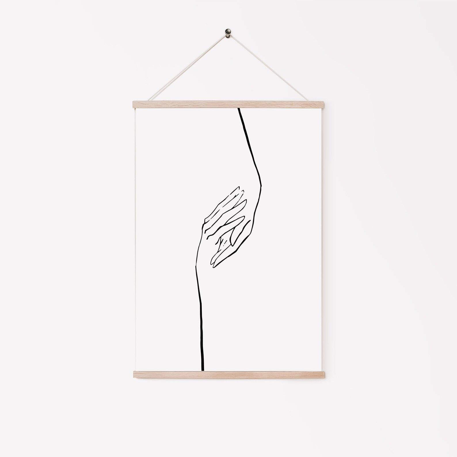 Hands Line Drawing Print Holding Hands Wall Art Abstract | Etsy