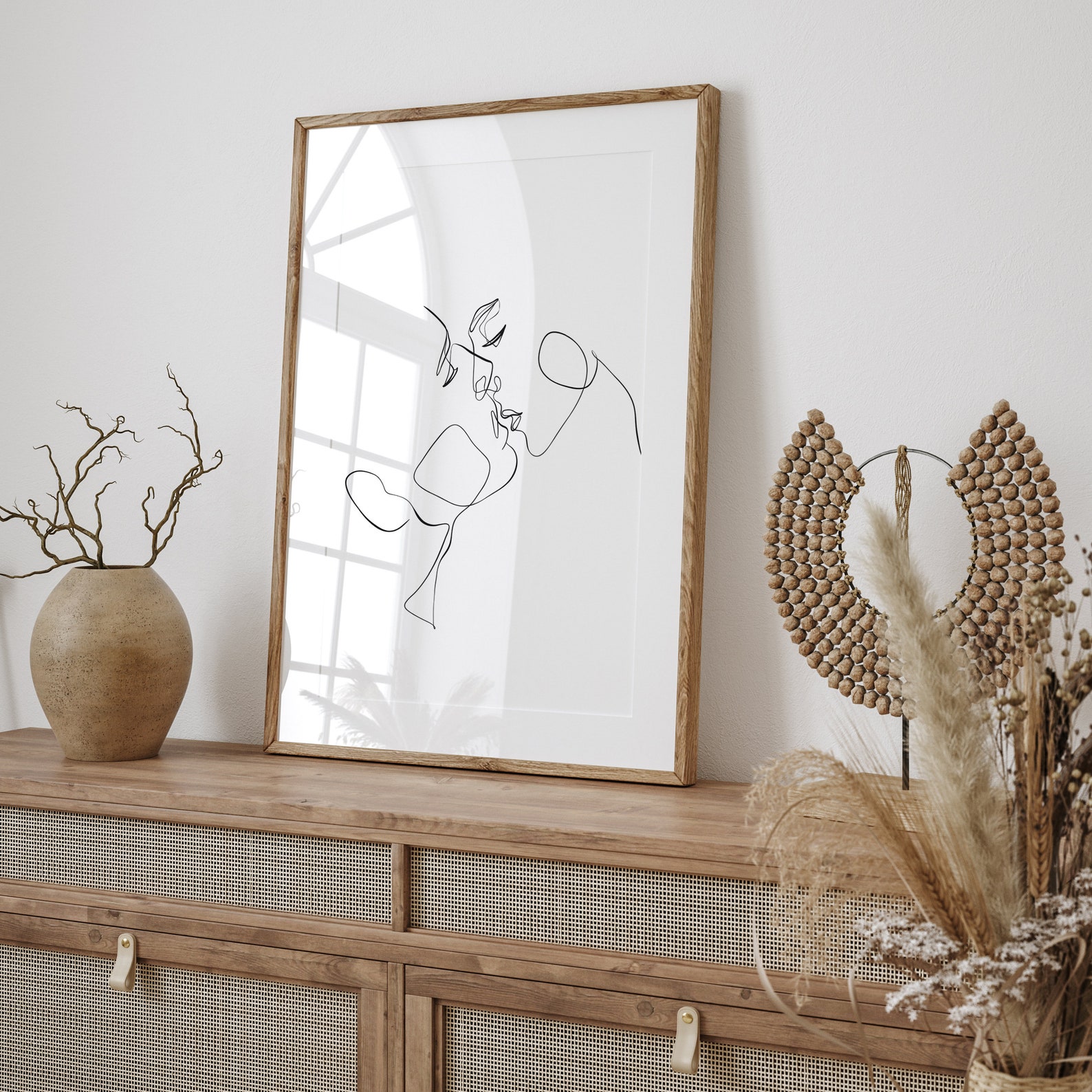 Line Couple Print Fine Line Wall Art One Line Couple - Etsy