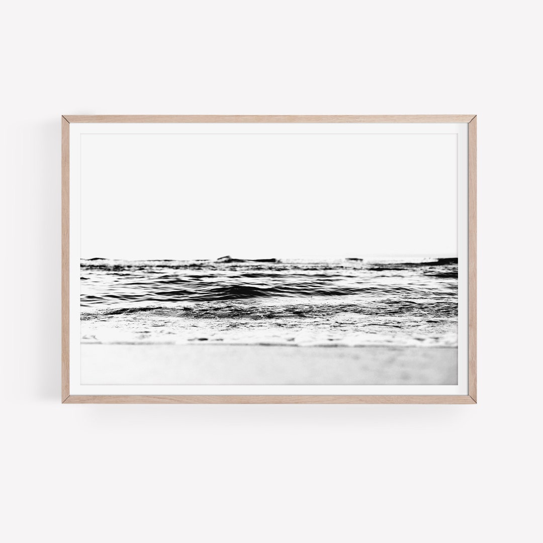 Ocean Waves Minimalist Printable, Close View Waves Photography, Instant ...
