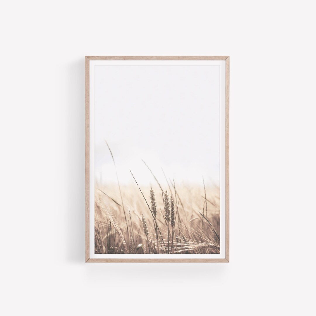 Wheat Print, Farmhouse Print, Rustic Wall Decor, Country House Decor ...