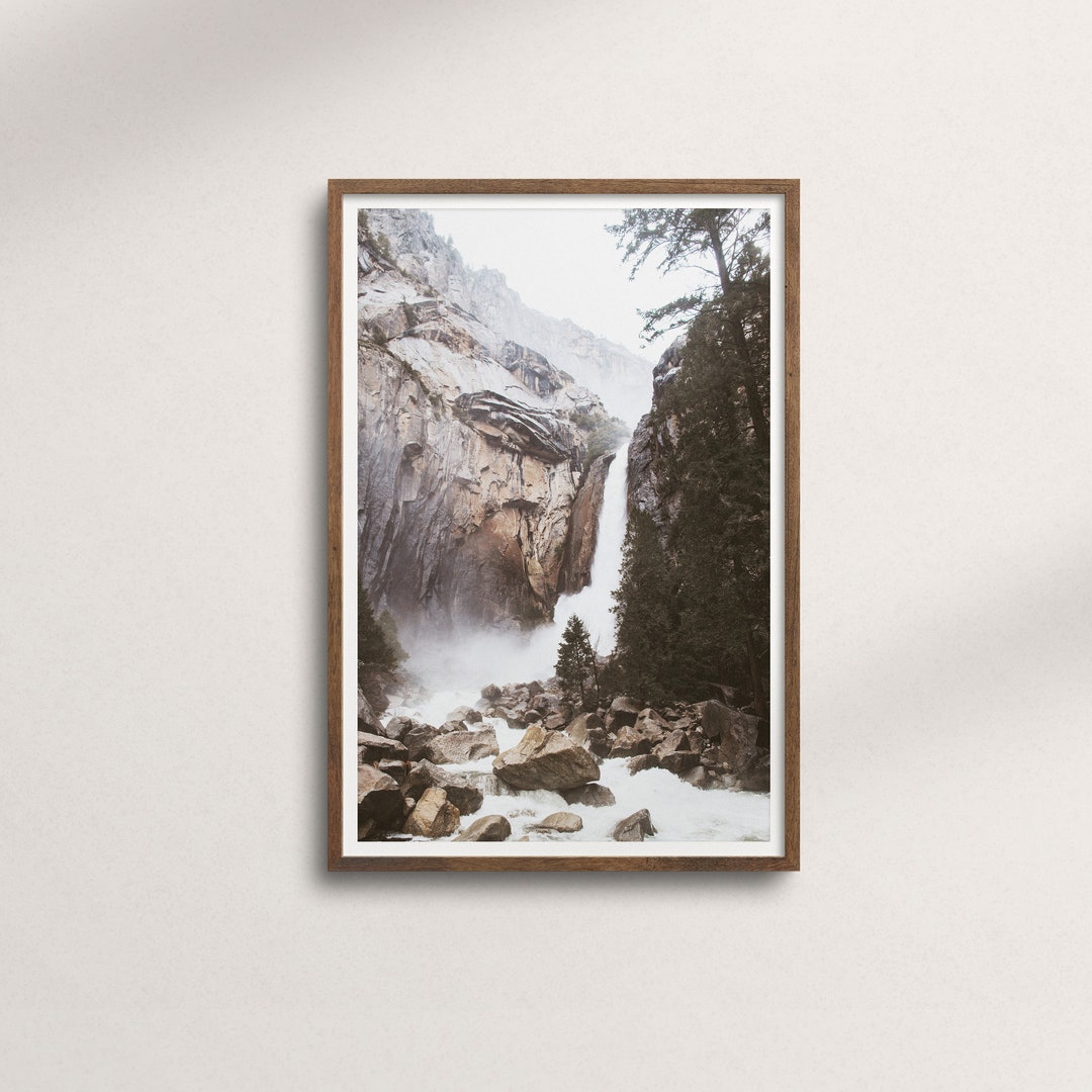 Waterfall Wall Art, Nature Photography, Landscape Print, Forest Wall ...