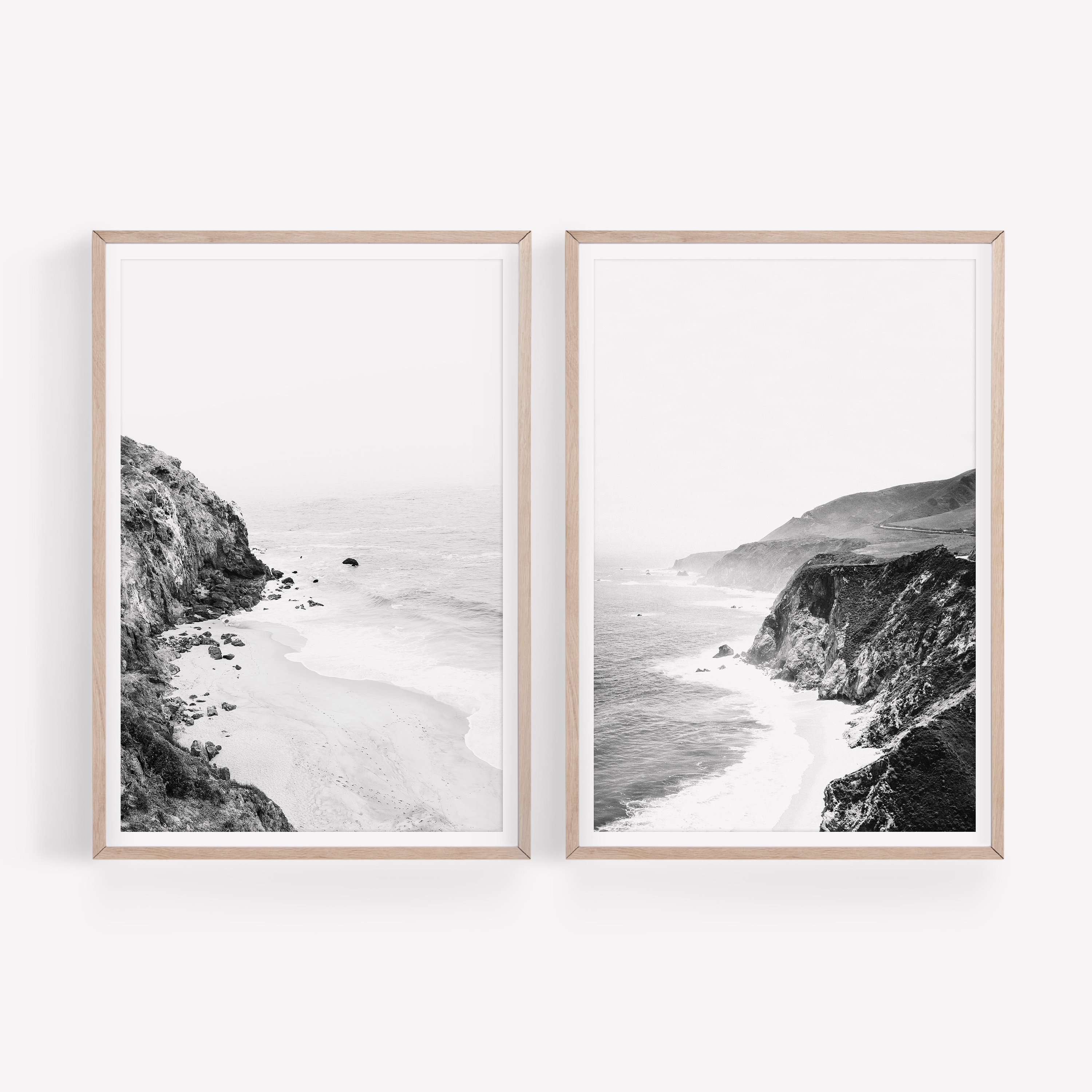 Prints Art & Collectibles Ocean Waves Poster,Modern Minimalist Poster ...
